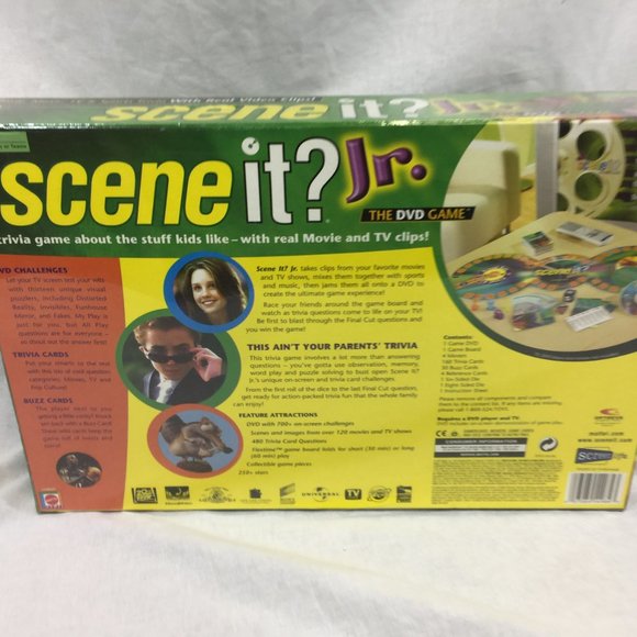 Mattel | Media | Scene It Jr Dvd Trivia Game New Sealed | Poshmark